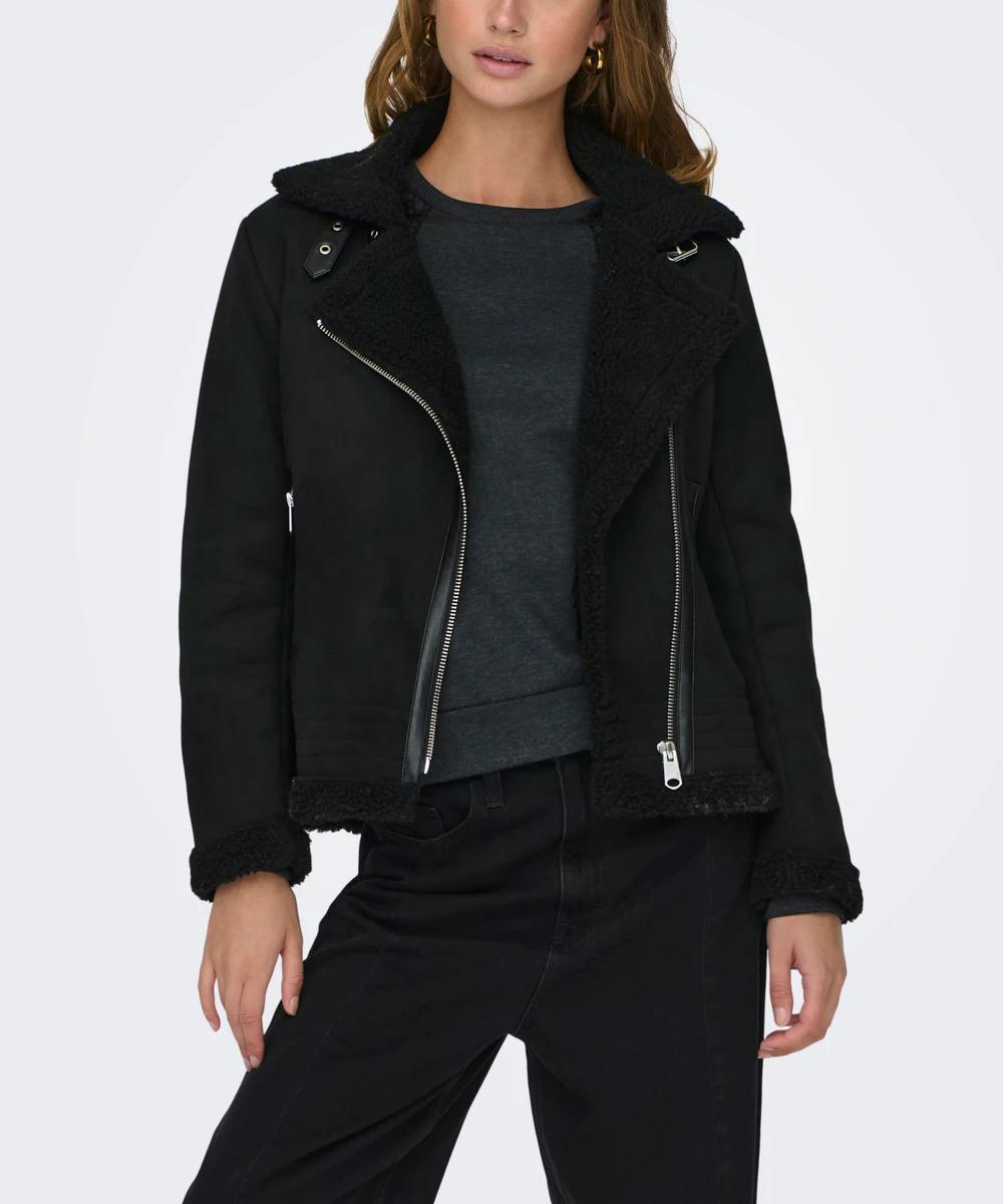 Only Jacket aviator από μαλακό suede 15304775 - Velur.gr by Giota